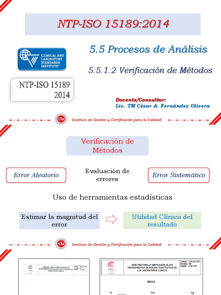 Precisión y Estimación Sesgo EP15-A3 | PDF | Análisis de variación ...