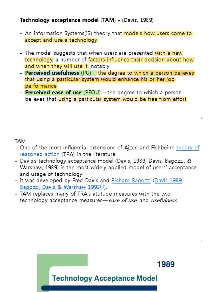 Management Theory Development - TAM | PDF