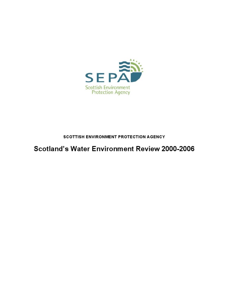 Scotland's Water Environment Review 2000-2006: Scottish Environment ...