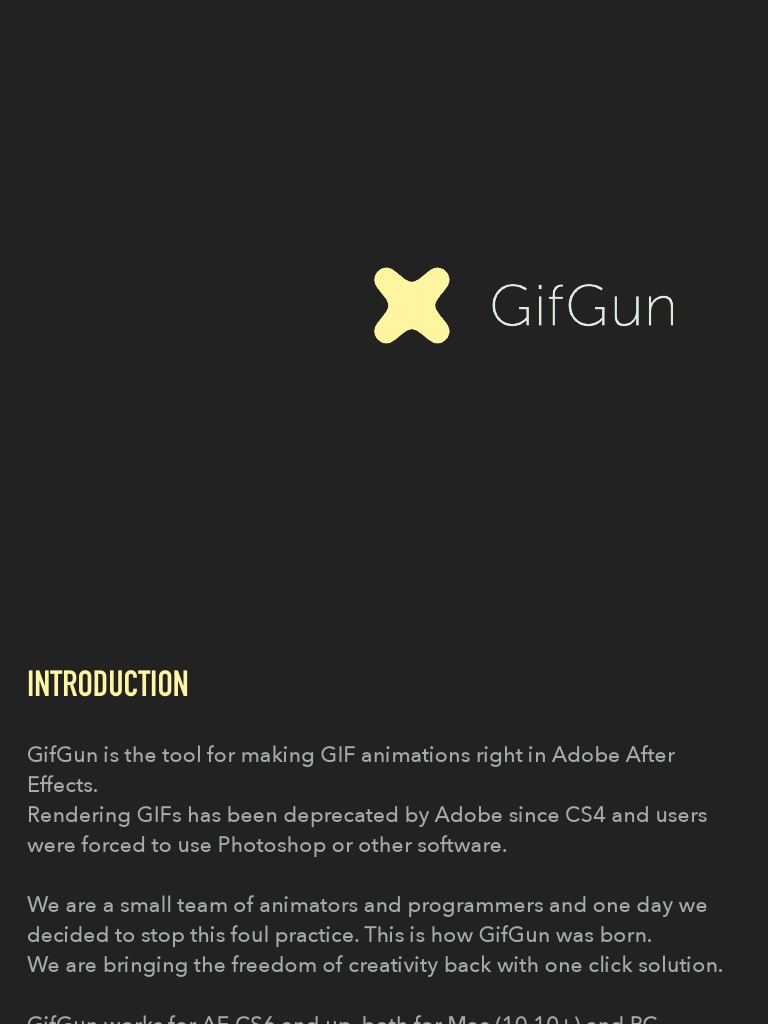 GifGun - User Manual | PDF | Adobe Photoshop | Software
