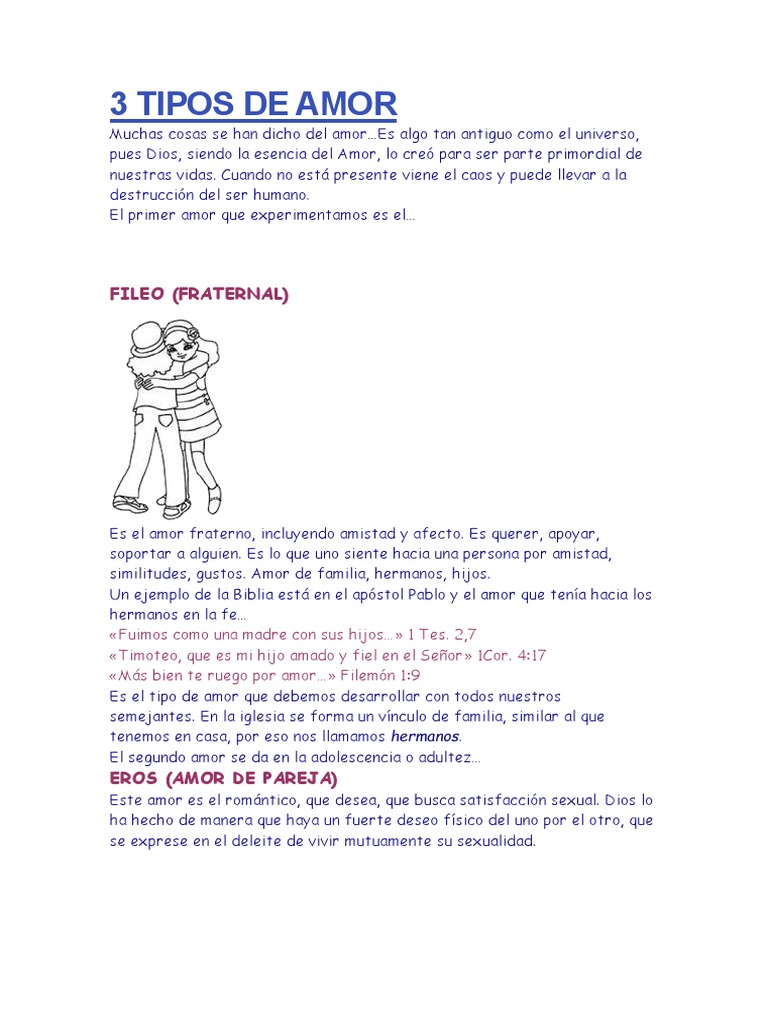 3 Tipos de Amor | PDF | Amor | Dios