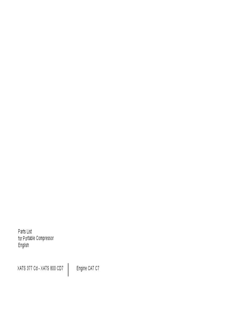 Compresor Xats 800 CD7 Book | PDF | Electrical Connector | Manufactured ...