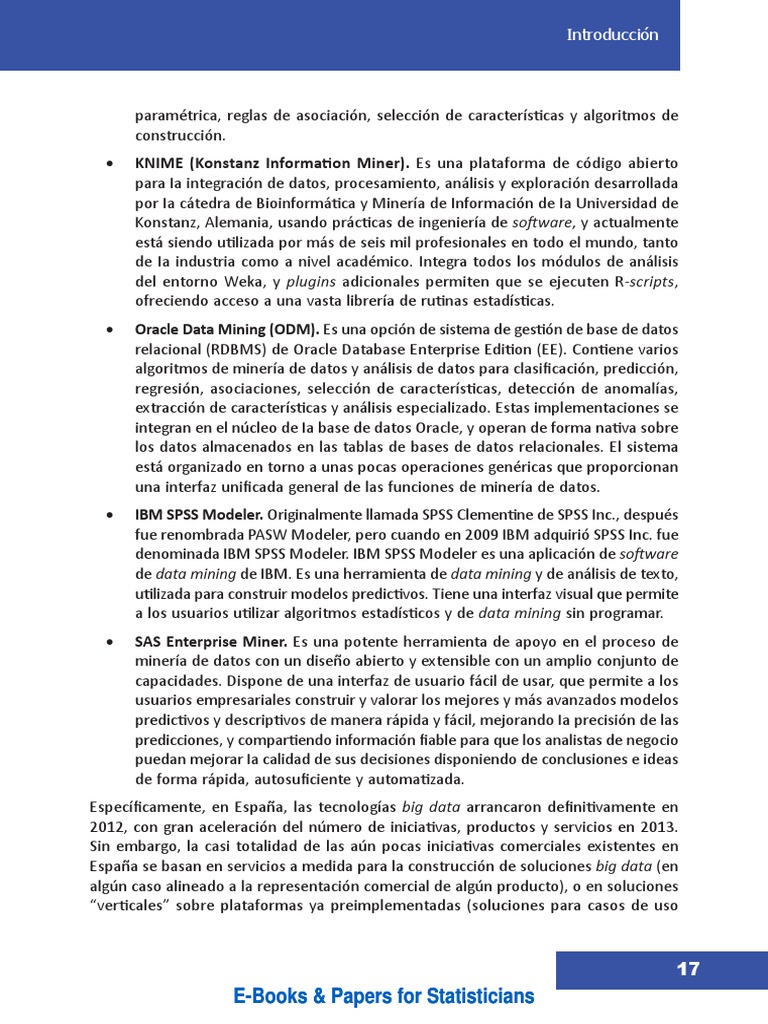 Big Data Con Python 2 16 | PDF | Procesamiento de datos | Spss