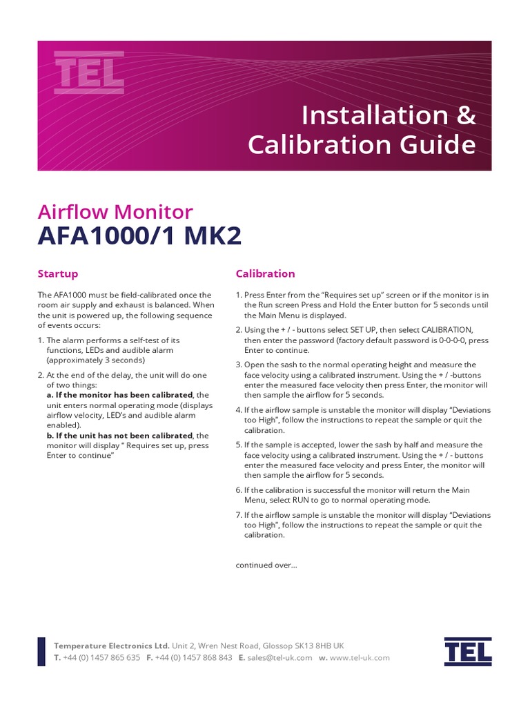 AFA Guide | PDF | Calibration | Manufactured Goods