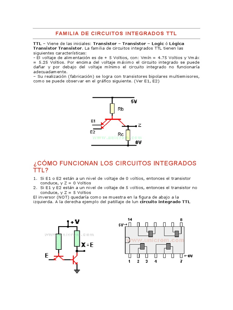 Codificacion de Circuitos TTL Cmos | PDF | Cmos | Transistor