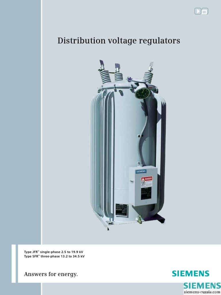 Distribution Voltage Regulator Catalog en LR | PDF | Transformer ...