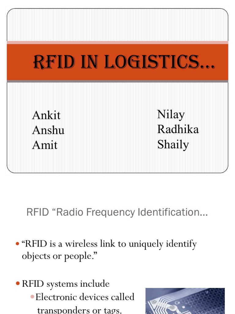 RFID in Logistics | PDF | Radio Frequency Identification | Logistics