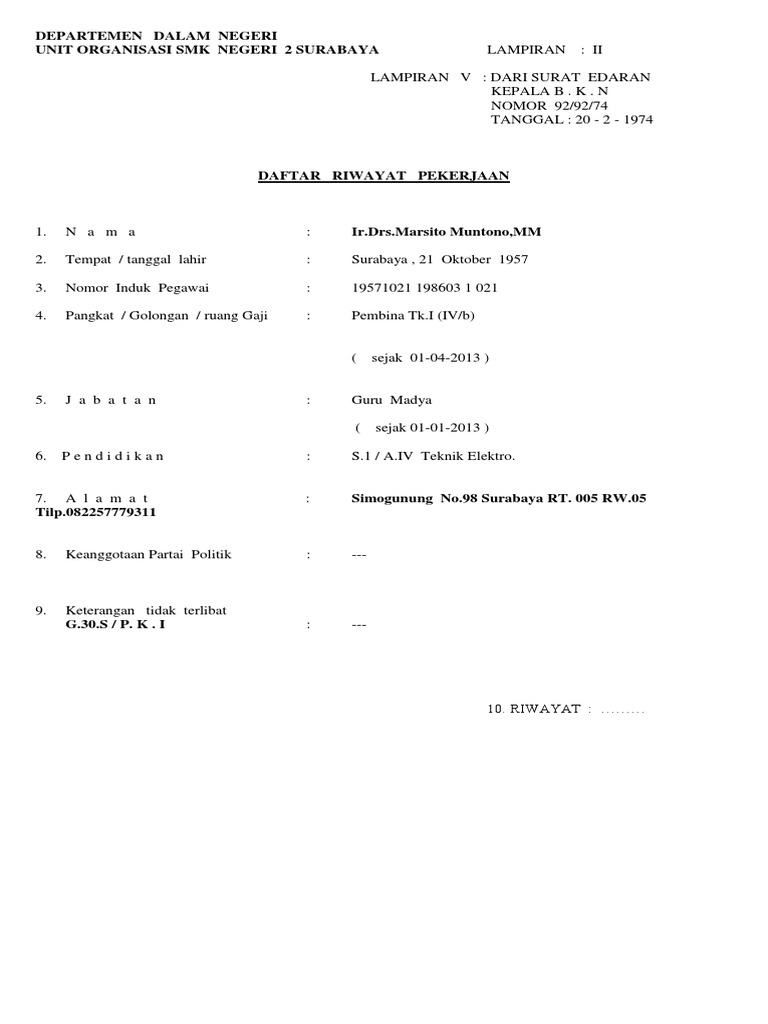 Contoh DRP 20162 | PDF