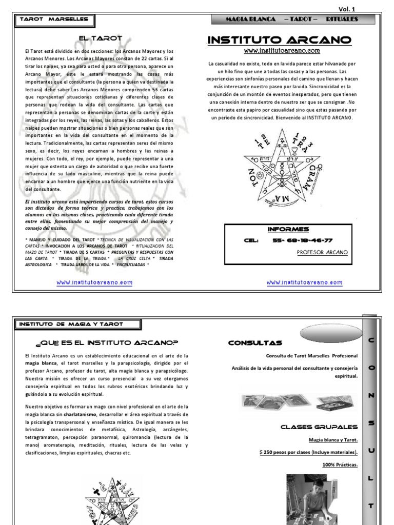 Revista Instituto Arcano Dos Lista | PDF | Tarot | Parasicología