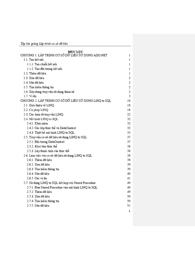Giaotrinh LTCSDL CSharp in | PDF