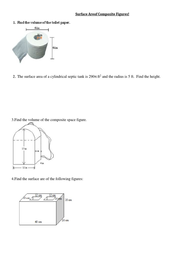 Composite Solids Notes Prism and Cylinder | PDF