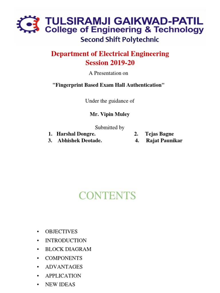Fingerprint Based Exam Hall Authentication System | PDF | Rectifier | Liquid Crystal Display