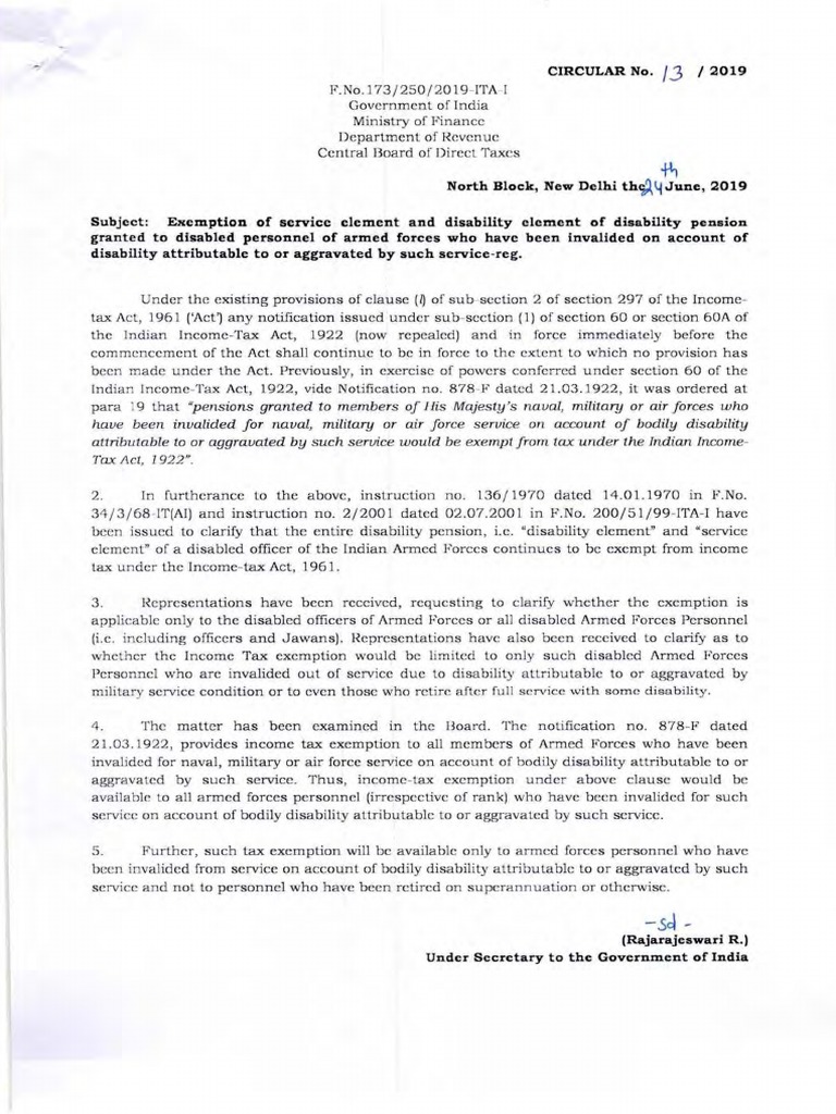 Circular 13 2019 | PDF | Taxes | Social Institutions