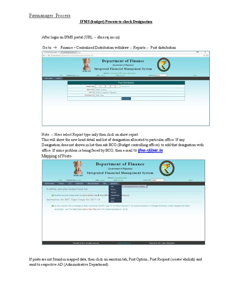 Paymanager Process: To Mapping of Posts | PDF | Information Technology ...