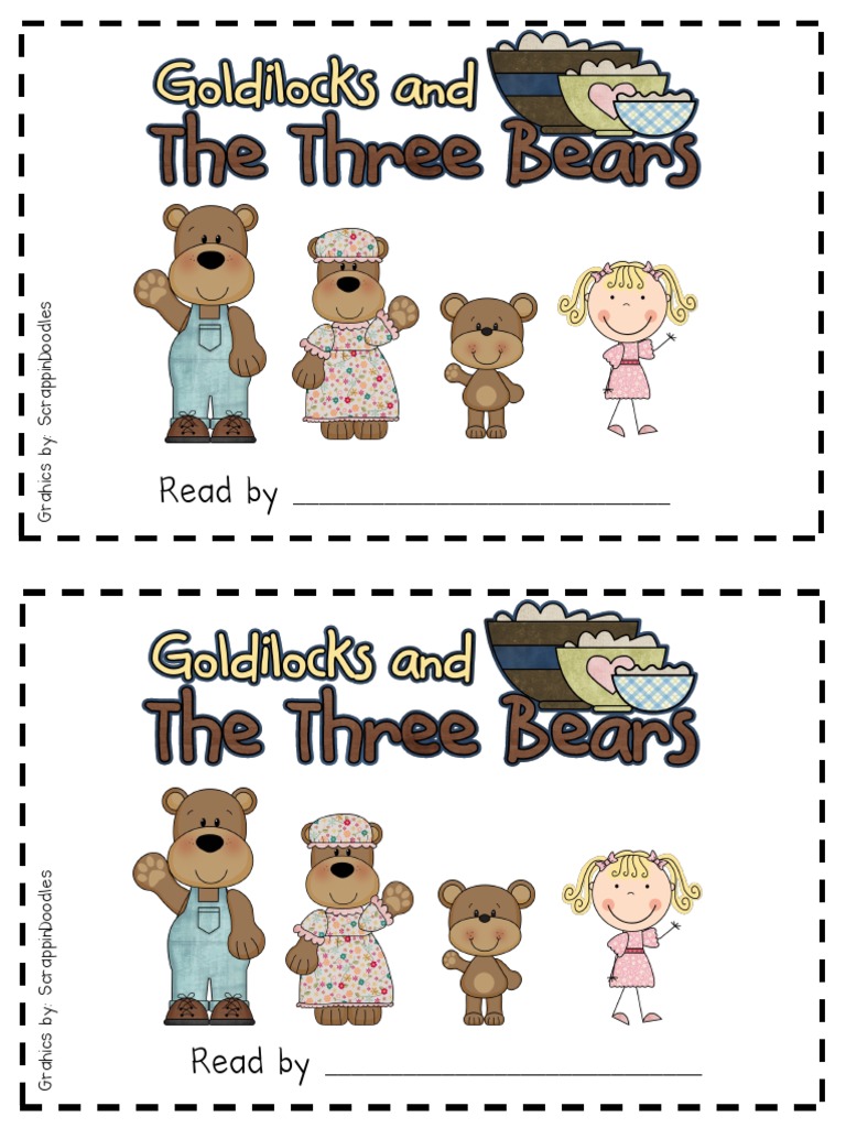 Goldilocks and The 3 Bears Emergent Reader | PDF | Goldilocks And The ...