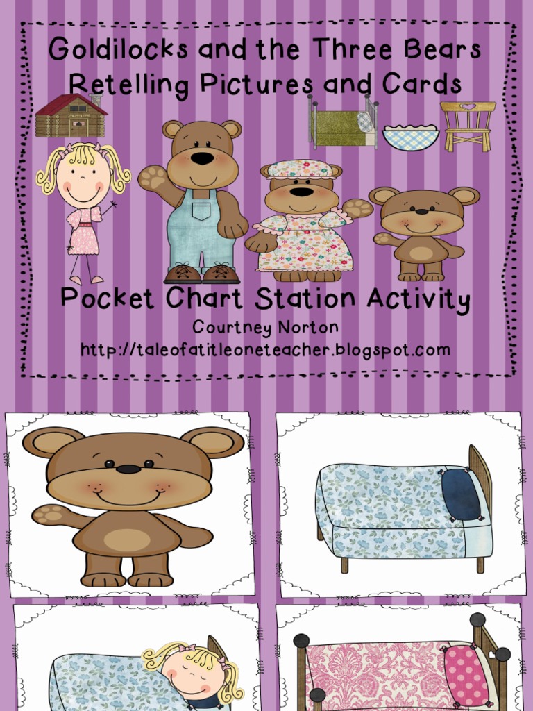 Goldilocks and The Three Bears Retelling Pictures and Story Cards | PDF