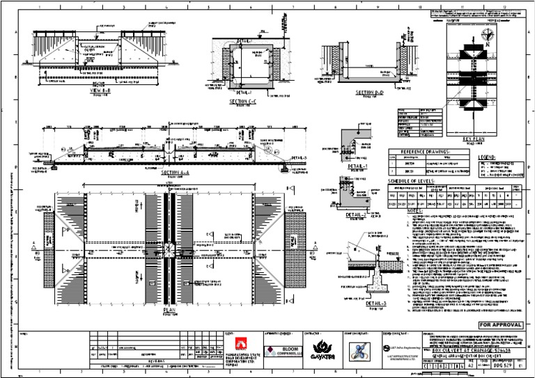 General Arrangement Drawing For Box Culvert | PDF