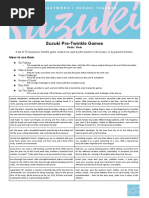 Suzuki Pre-Twinkle Games: Ideas To Use Them | PDF | String Instruments ...