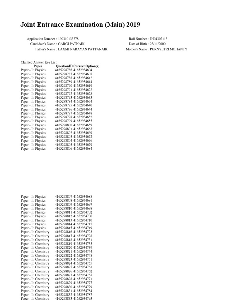 Answer Keys | PDF | Qualifications | Schools