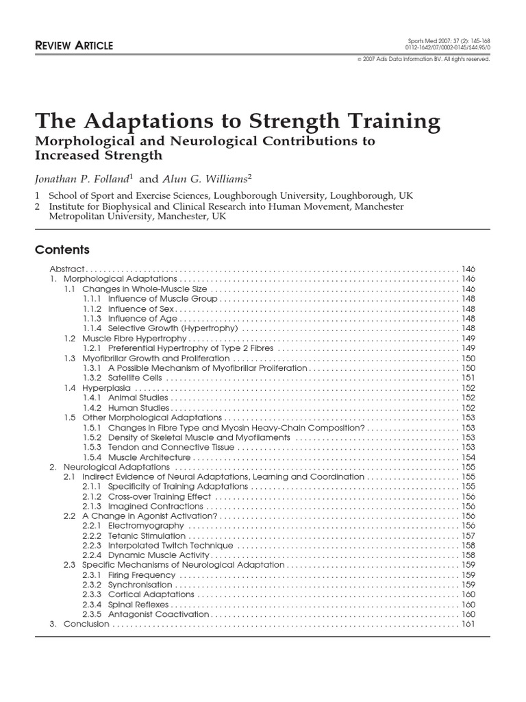 Strength Training | PDF | Muscle | Muscle Hypertrophy