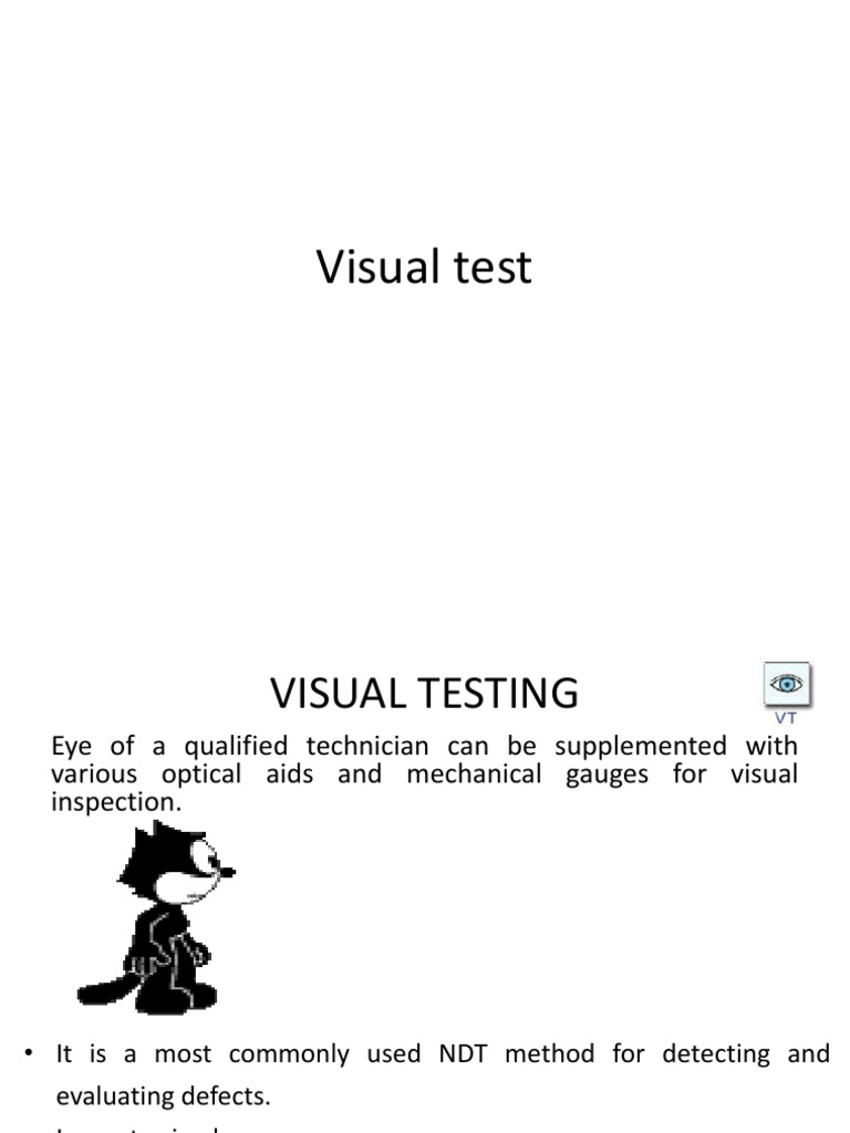 Visual Inspection: An Overview of the Basic Non-Destructive Testing ...
