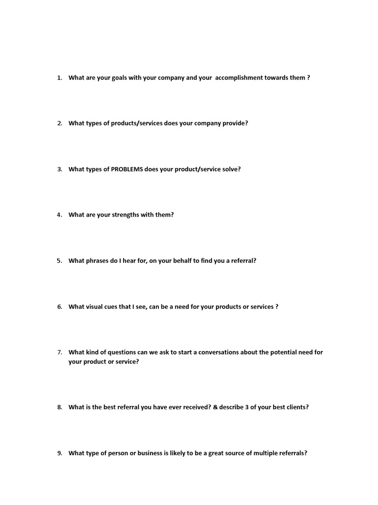 121 Questions | PDF | Career & Growth | Self-Improvement