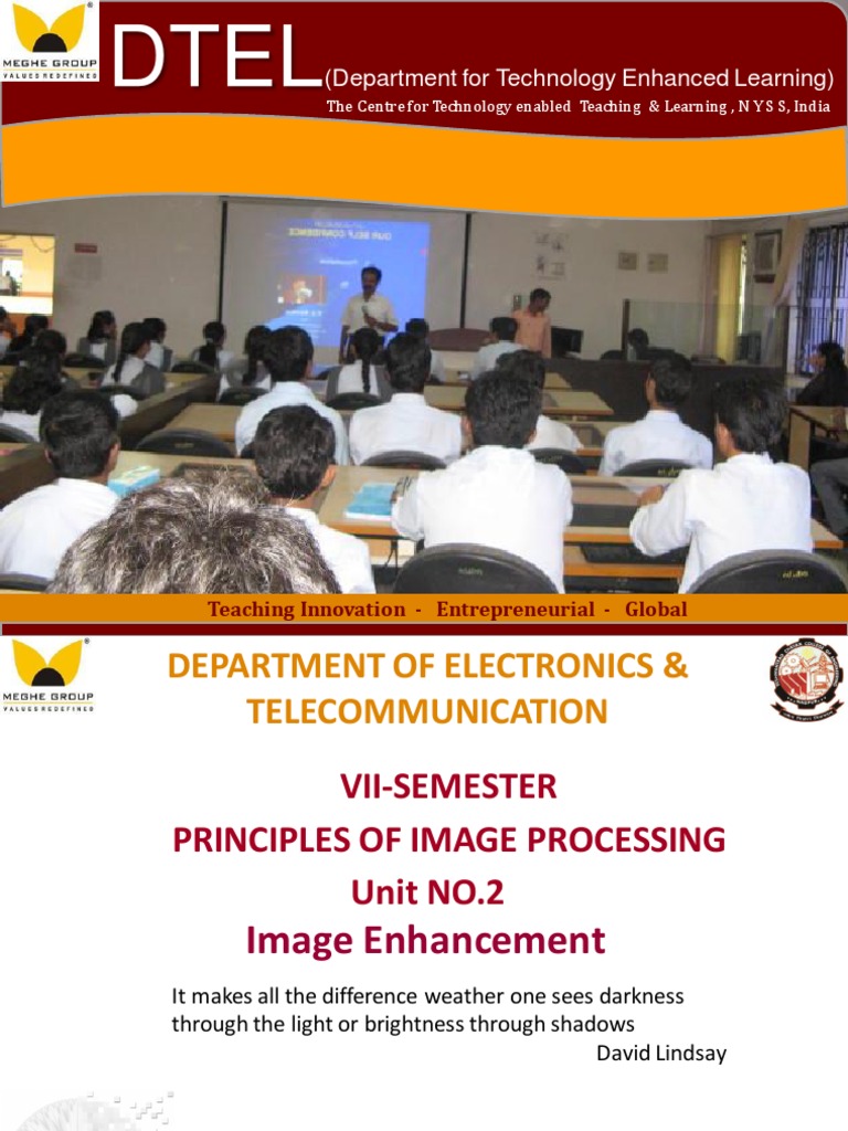 Principal of Image Processing - Image Enhancement Ebook | PDF | Multidimensional Signal ...