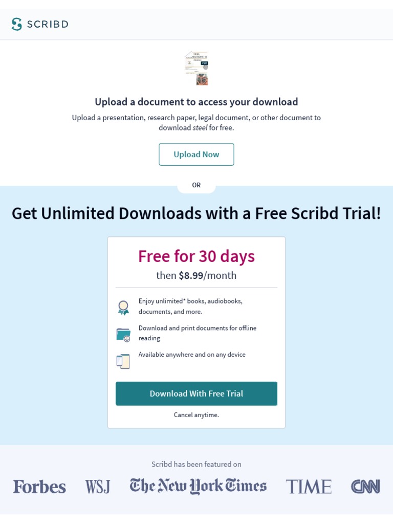 Choose A Plan - Scribd | PDF | Scribd | Electronic Publishing