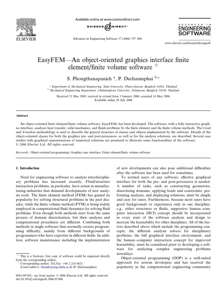 Aes37 2006 Pdf Object Oriented Programming Finite Element Method