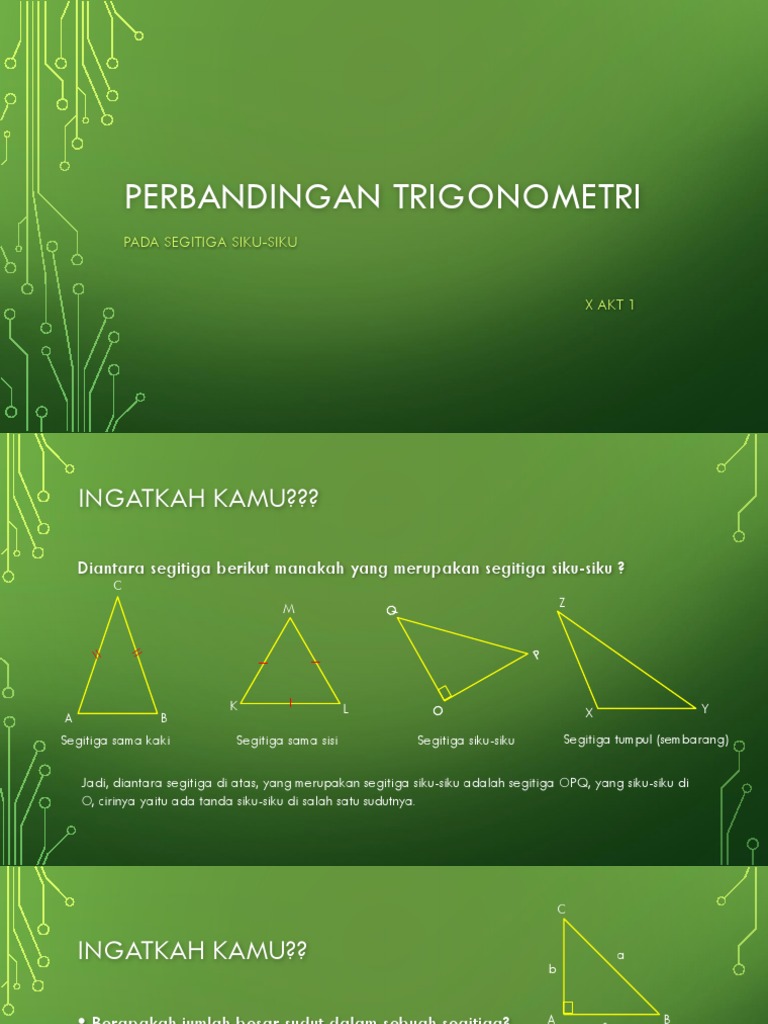 Lks Perbandingan Trigonometri Pada Segitiga Siku-siku | Pdf