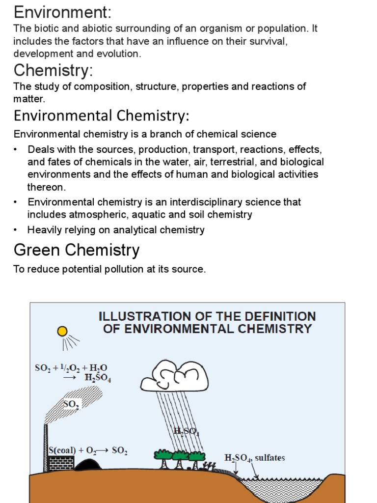 Environmental Chemistry | PDF