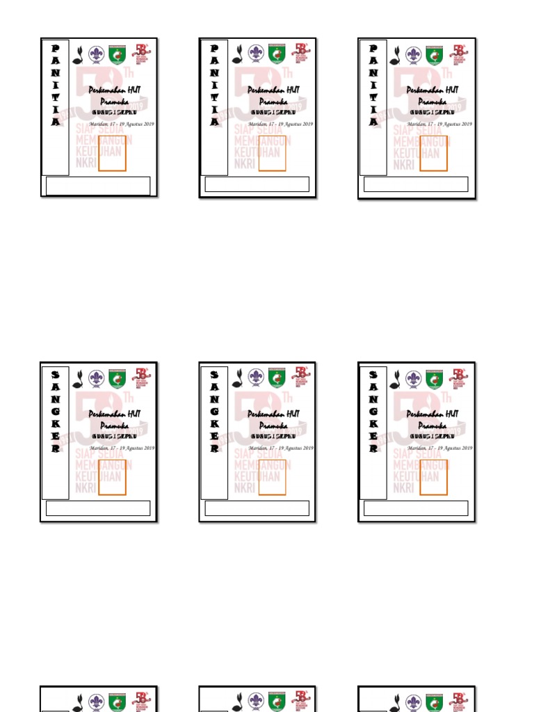 Kartu Id Card Pramuka | PDF