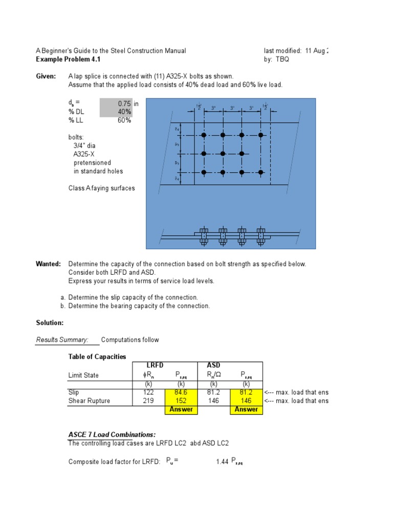 Connection Design | PDF | Screw | Structural Load