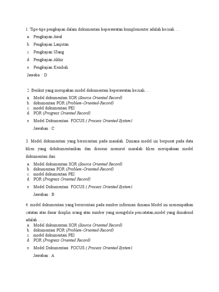Soal Komplementer | PDF