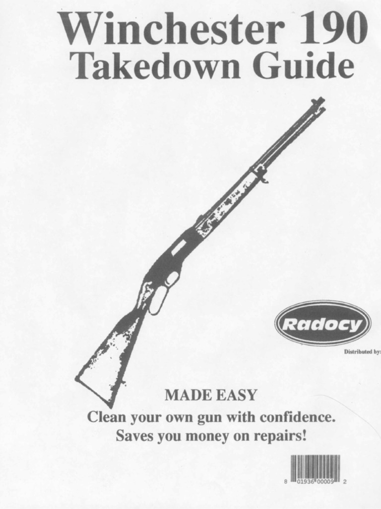 Takedown Guide: Winchester 190 | PDF | Firearms | Firearm Components