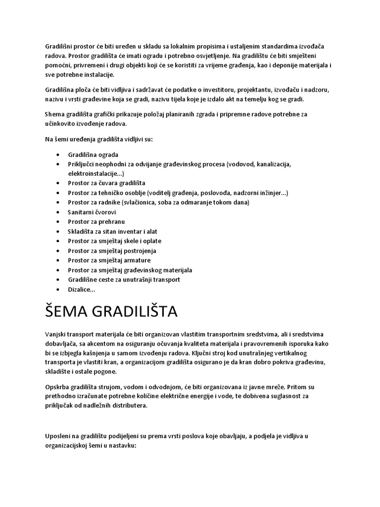 Plan Gradilista | PDF