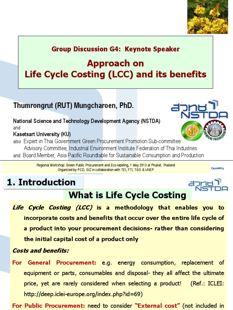 Approach On Life Cycle Costing | PDF | Life Cycle Assessment | Procurement