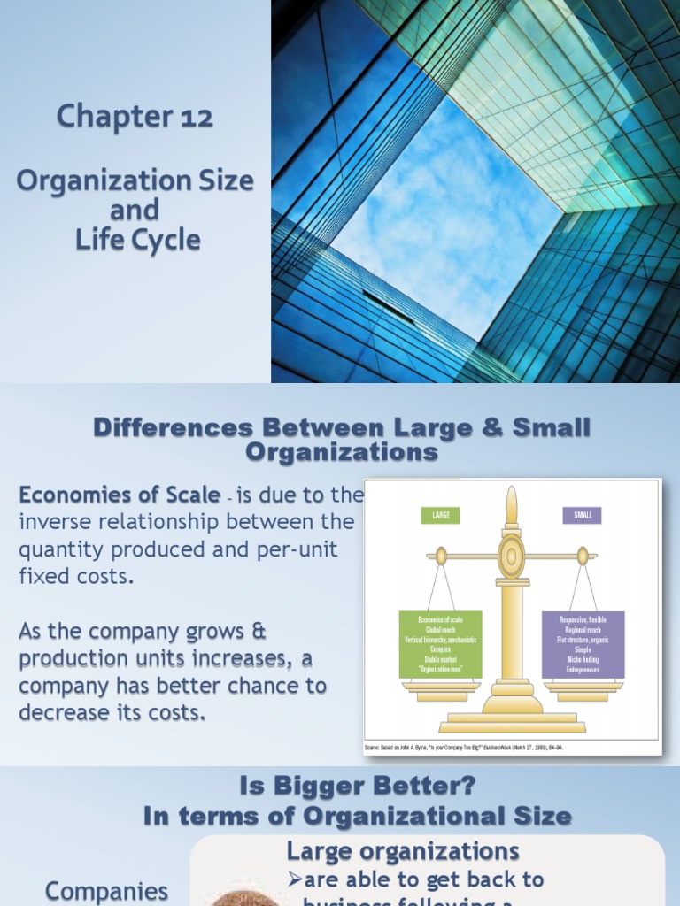 Organization Size Life Cycle | PDF | Bureaucracy | Layoff
