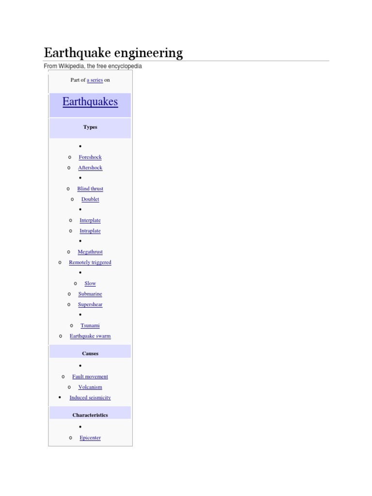 Earthquake Engineering Basics | PDF | Earthquake Engineering ...