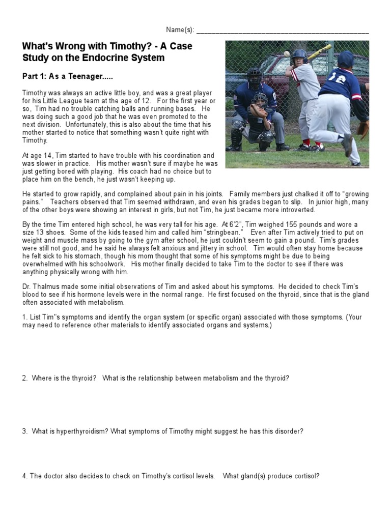 Case Study - Endocrine System PDF | PDF | Thyroid Stimulating Hormone ...