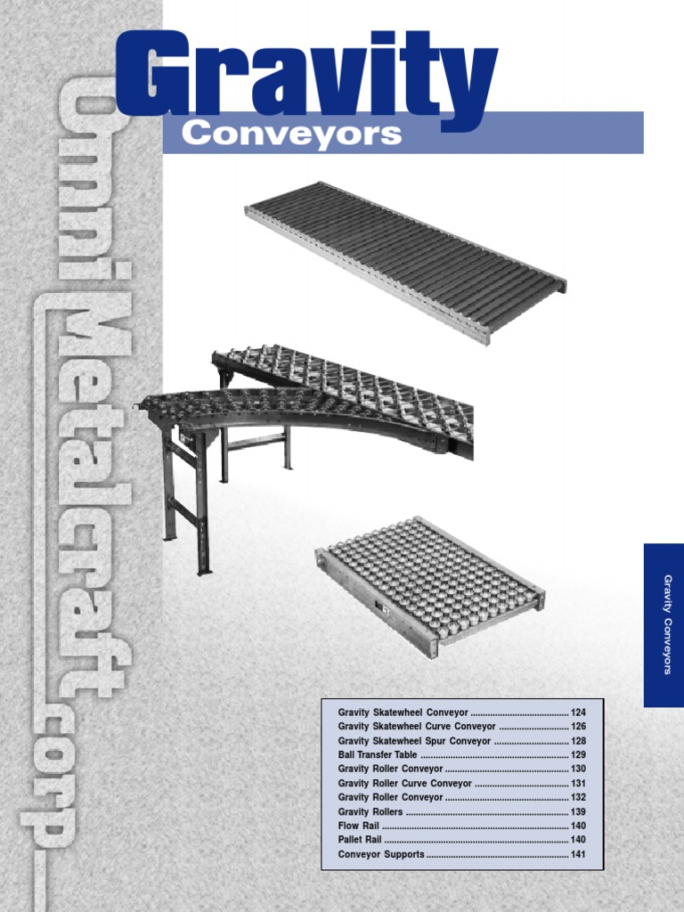 Gravity Conveyor Catalog | PDF | Axle | Manufactured Goods