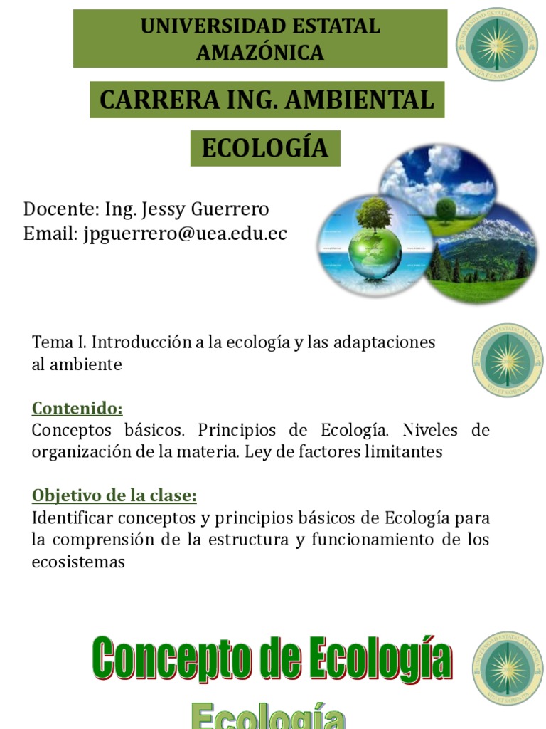 ECOLOGIA | PDF | Clima | Ecosistema