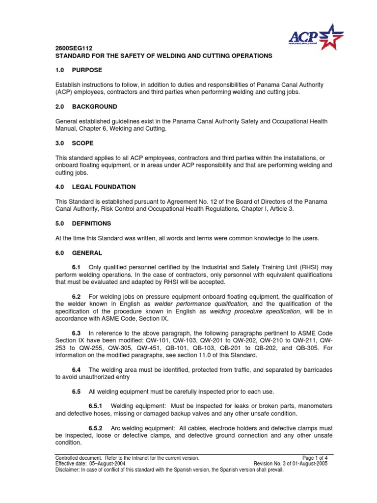 Sop PDF | PDF | Welding | Construction