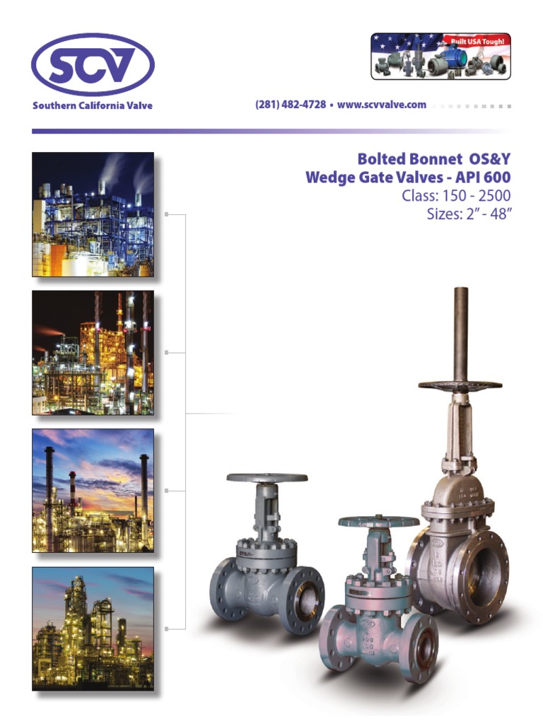 SCV Wedge Gate Ebrochure | PDF | Valve | Materials