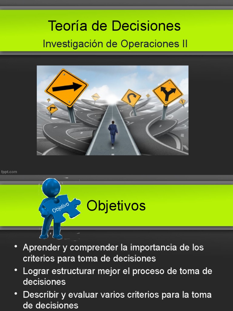 Teoría de Decisiones | PDF | Teoría de decisiones | Toma de decisiones