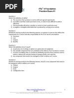 ITIL 4 Foundation Sample Paper 1 Question Book v1.4 PDF | PDF | Itil ...