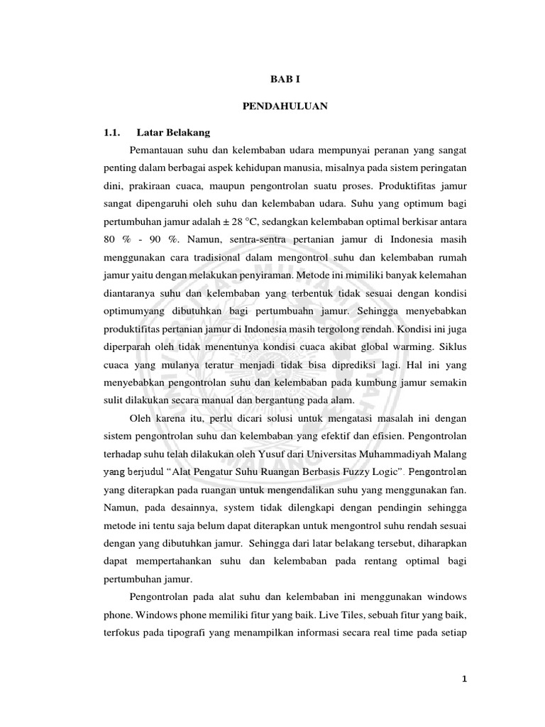 Contoh Laporan Monitoring Suhu | PDF