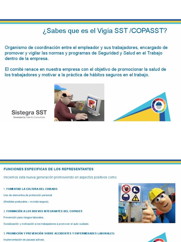 ¿Sabes Que Es El Vigía SST /COPASST? | PDF | Vigilancia | Seguridad y ...