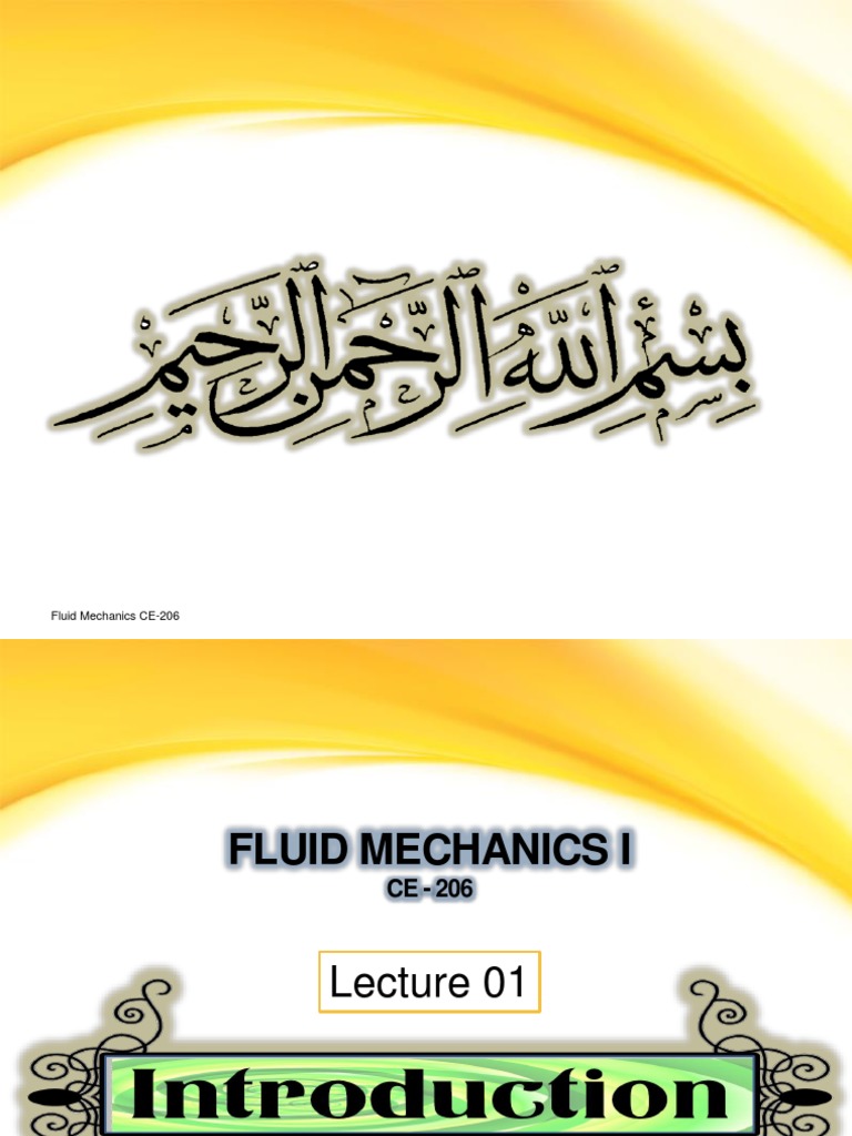 Intro To Fluid Mechanics | PDF | Fluid Dynamics | Liquids