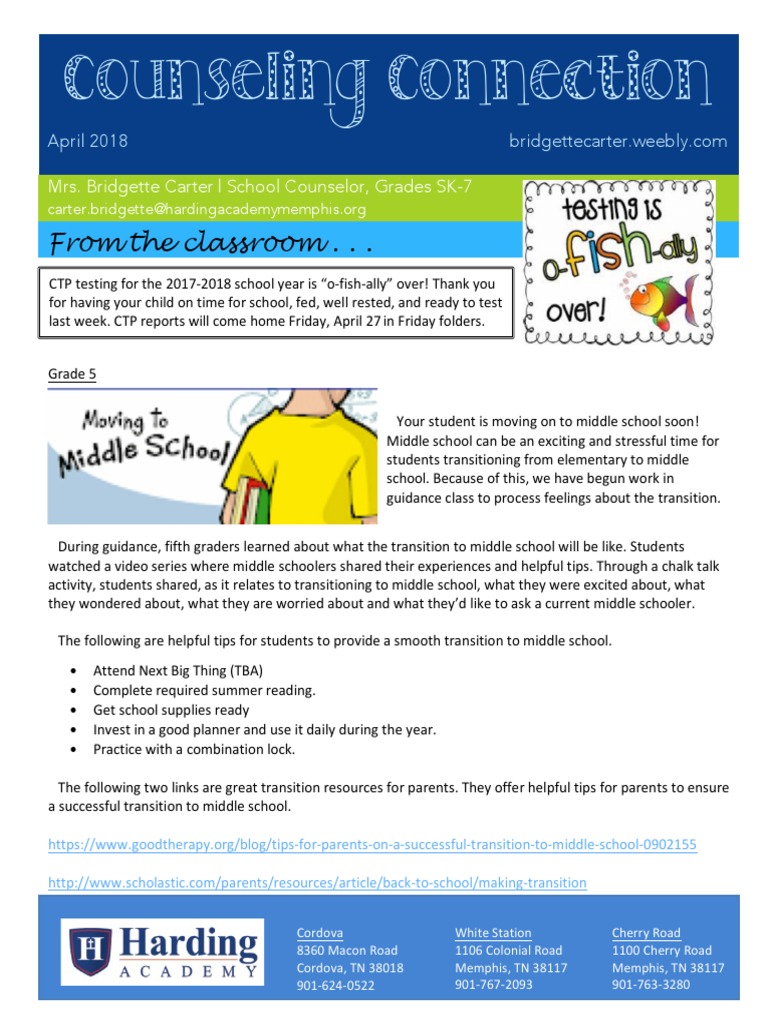 Middle School Transition Tips & Anger Management | PDF | Anger | Psychology